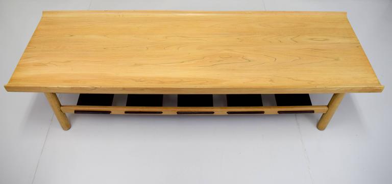 Lawrence Peabody Bleached Walnut Coffee Table Bench for Richardson ...