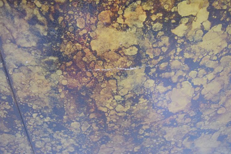 Pair of Phyllis Morris Oil Drop Finish End Tables with Nesting Ottomans ...