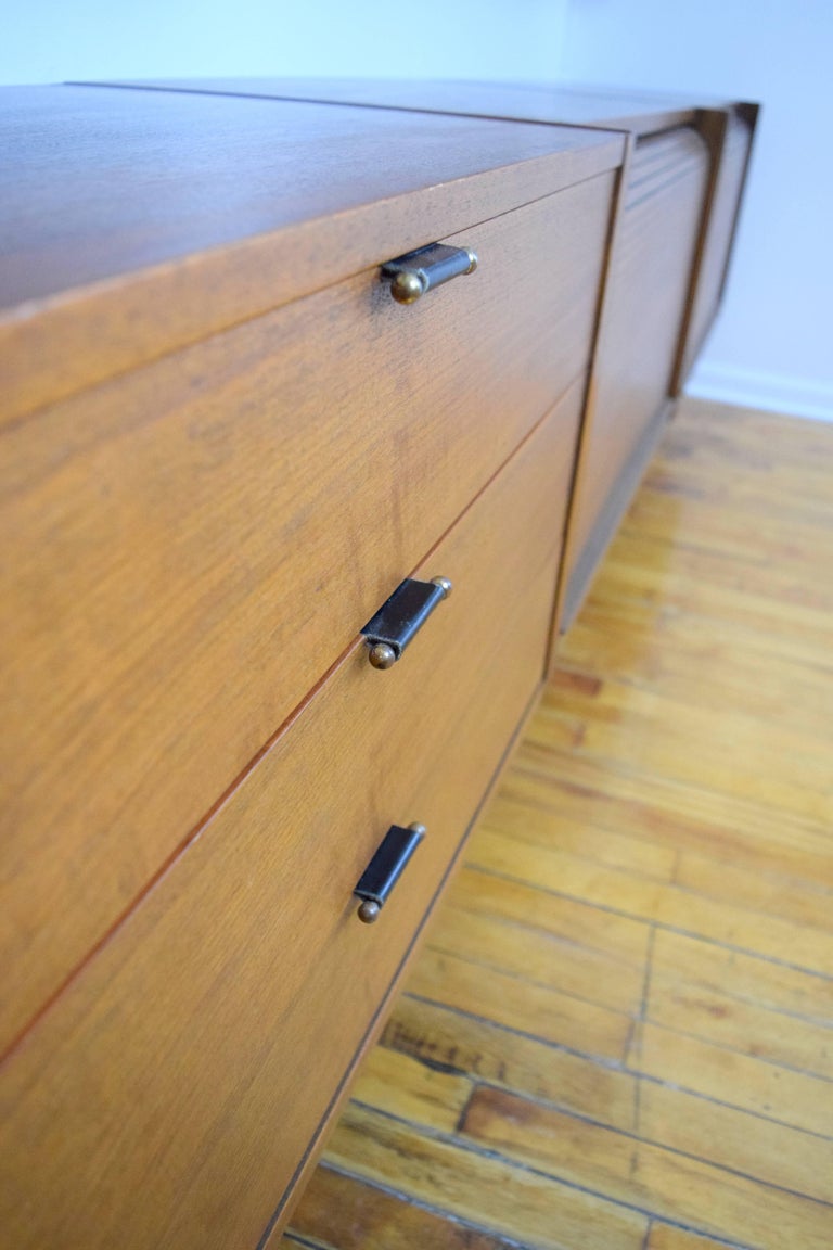Midcentury Floating Walnut Wall Unit at 1stDibs | mid century floating ...