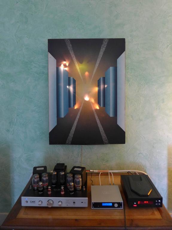Fantastic Journey Acrylic on Canvas and Electronic by Alain Bisson ...