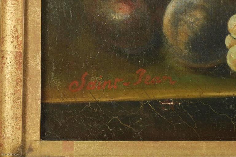 Simon Saint Jean Oil on Canvas Still Life with Fruits, circa 1830-1840 ...