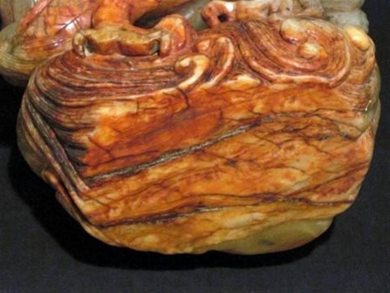 Chinese Carved Celadon Nephrite Jade Dragon Group, Early 20th Century ...