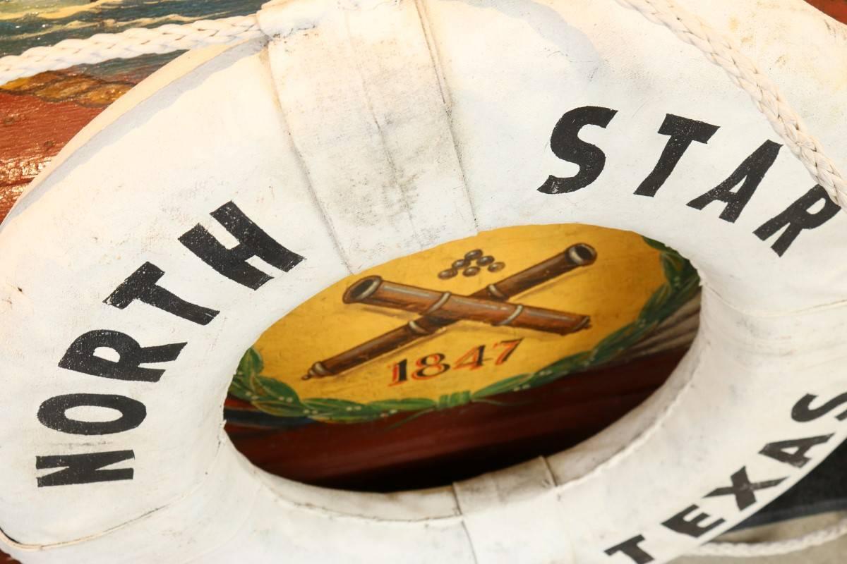 Authentic Canvas over Cork Life Ring at 1stDibs