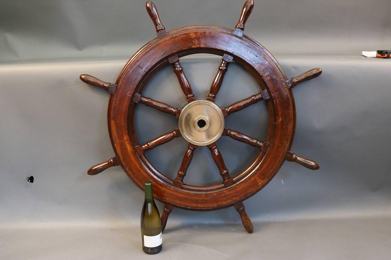 Eight-Spoke Ship's Wheel at 1stDibs
