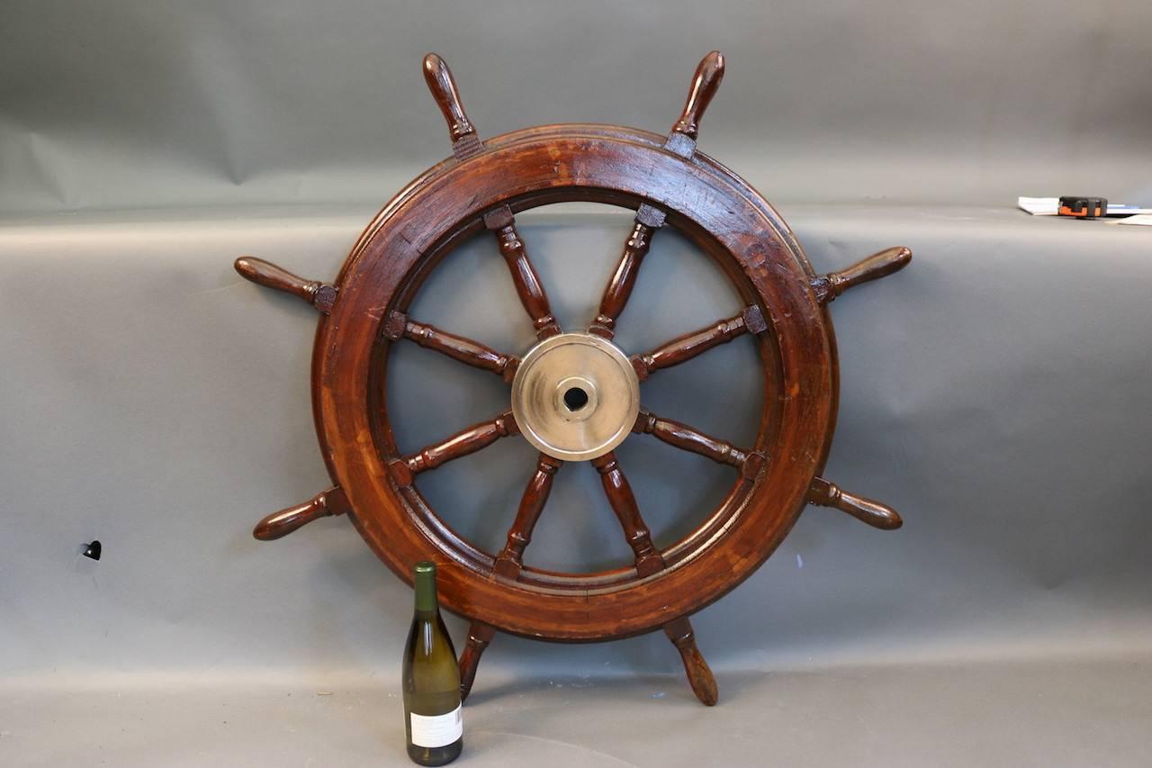 Eight-Spoke Ship's Wheel at 1stDibs