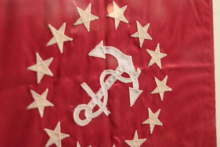 Framed Vice Commodore Flag at 1stDibs