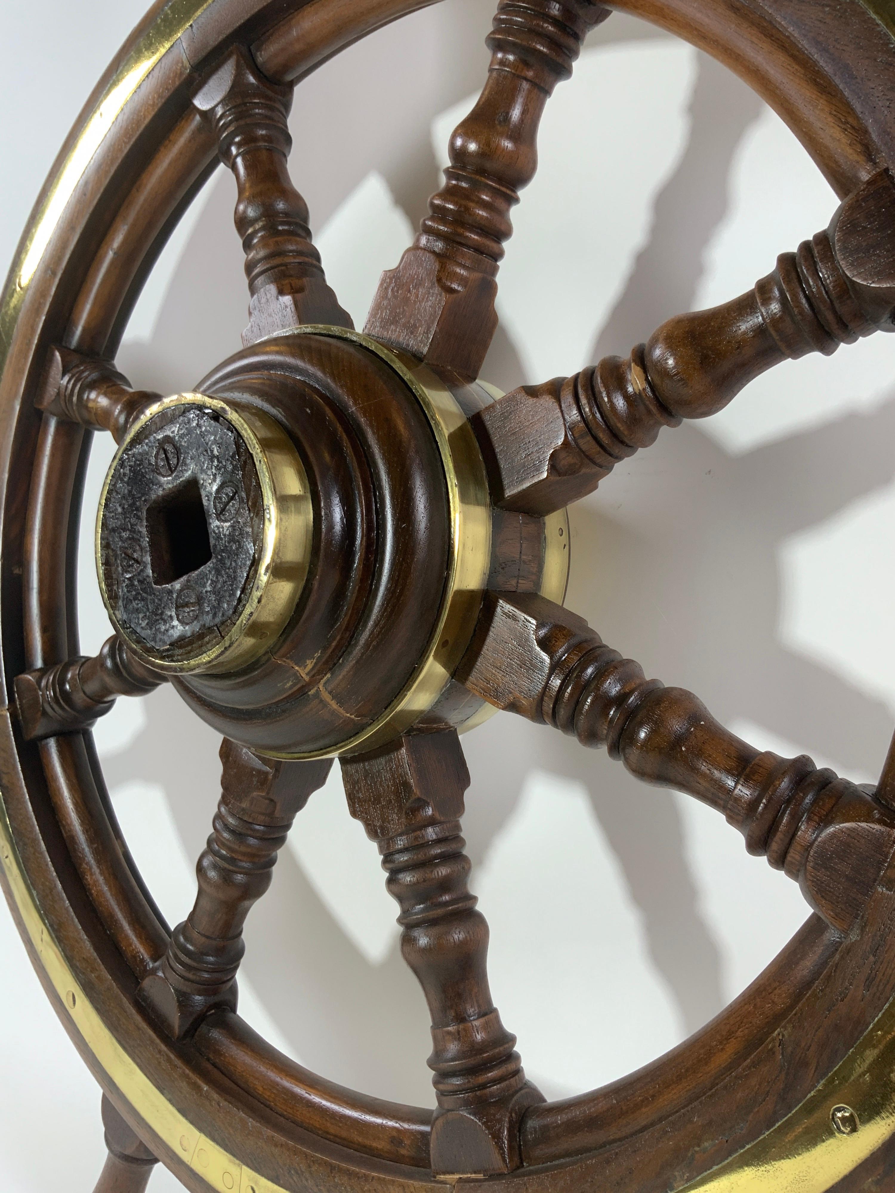 Ships Wheel with Wood Hub, circa 1860 For Sale at 1stDibs | dake hub ...