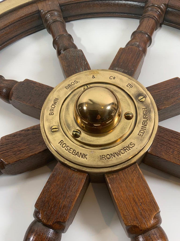 Eight Spoke Ship's Wheel For Sale at 1stDibs