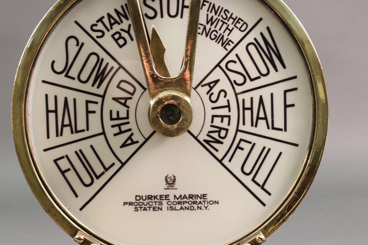 Engine Order Telegraph by Durkee For Sale at 1stdibs