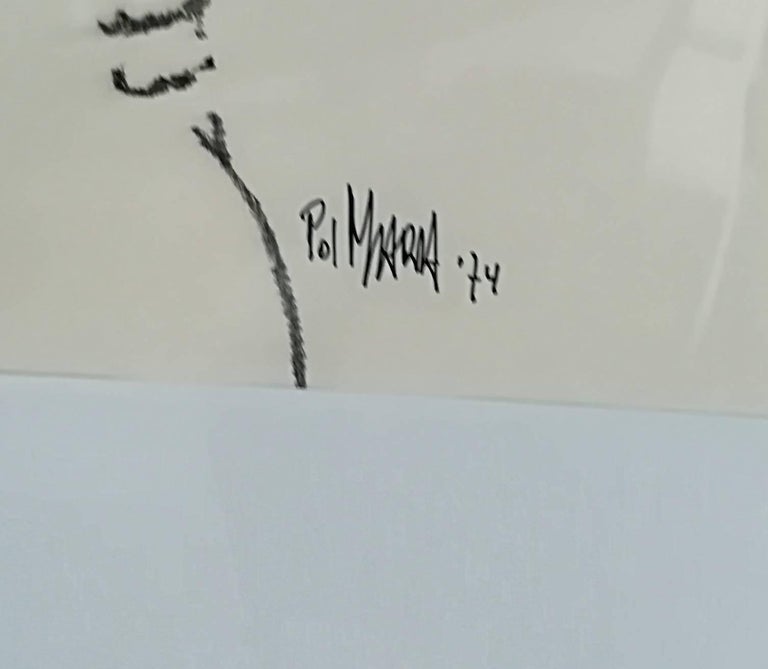 Pop Art Pol Mara Mix-Media on Paper, 1974 For Sale at 1stDibs