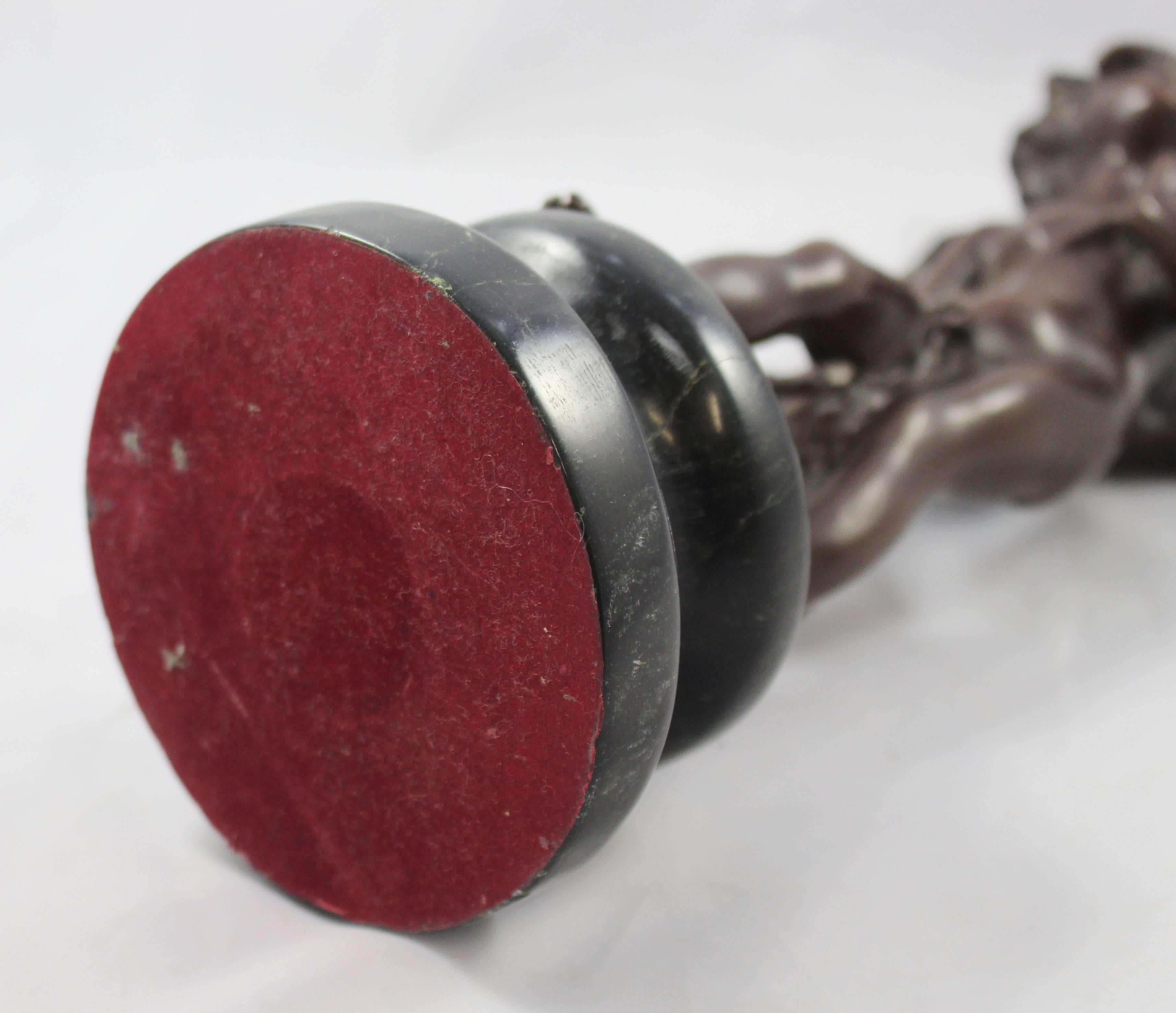 Classical Style Bronze Cherub on Marble Base Statue at 1stDibs | bronze ...