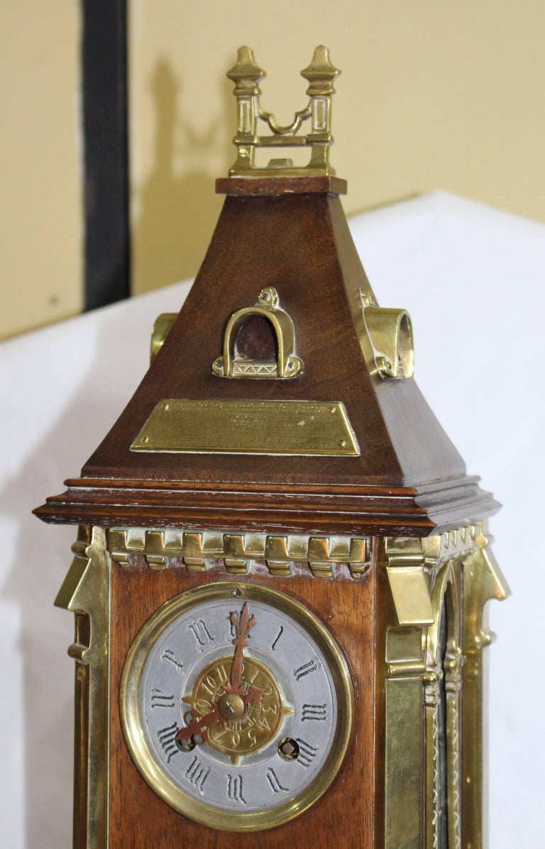 19th Century Arts and Crafts Church Style Clock Dated 1886 at 1stDibs