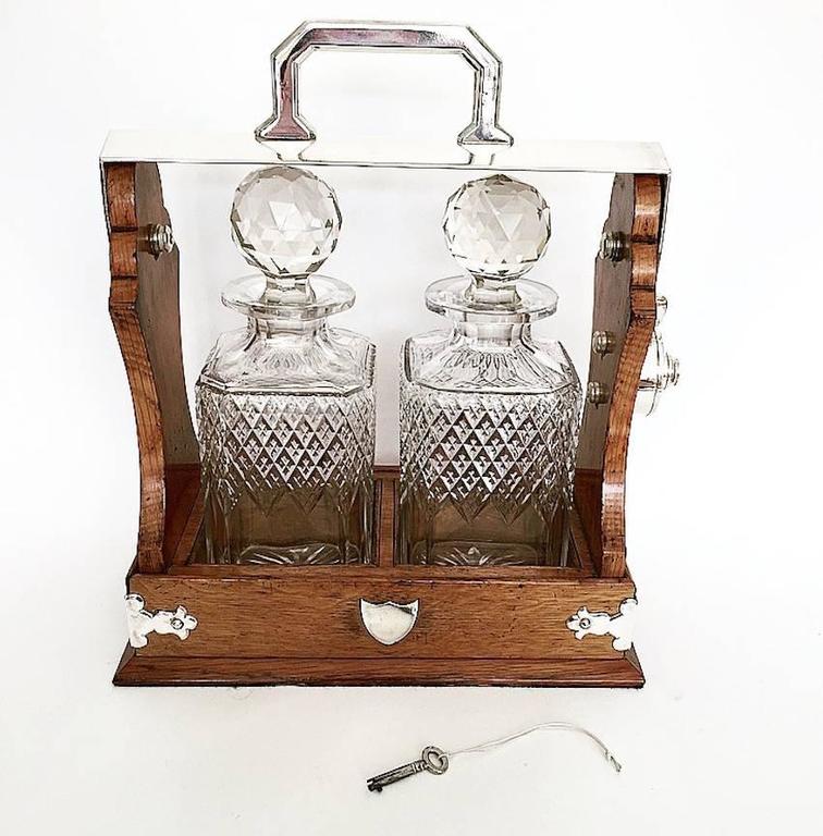 English Oak Tantalus For Sale at 1stDibs