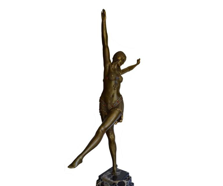 Signed Chiparus Bronze Dancer at 1stDibs