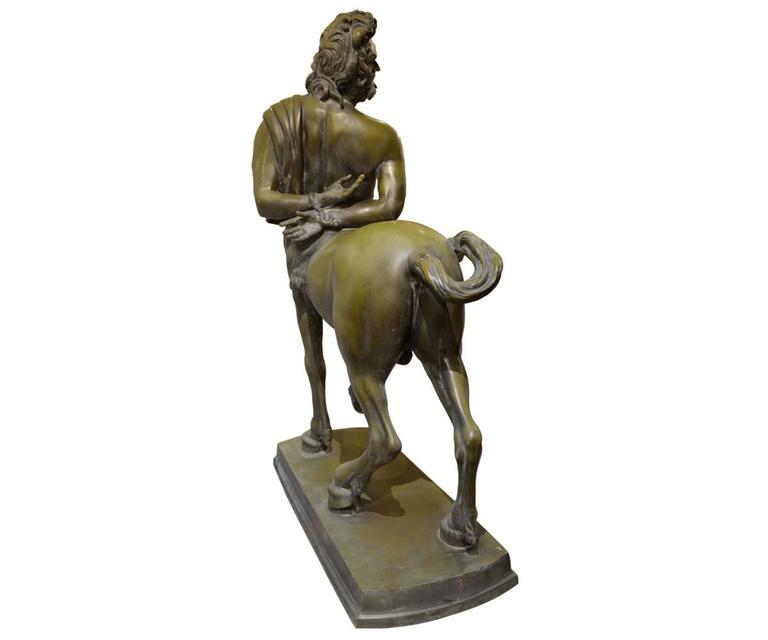 Life-Size Patinated Bronze “Old” Centaur at 1stDibs