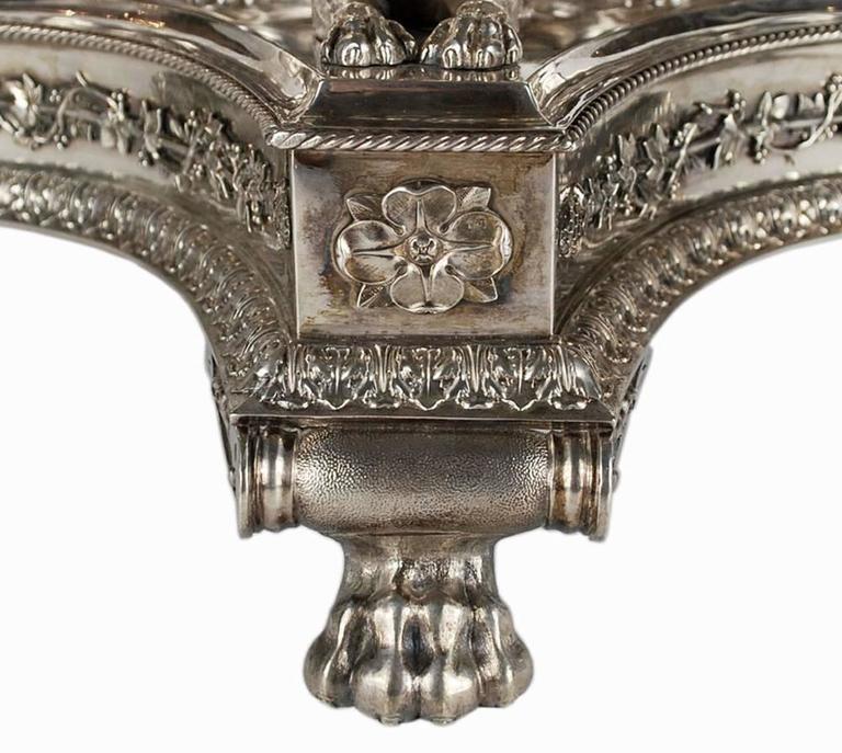 Paul Storr Sterling Silver Centerpiece Sphinx Egyptian, circa 1820 For ...