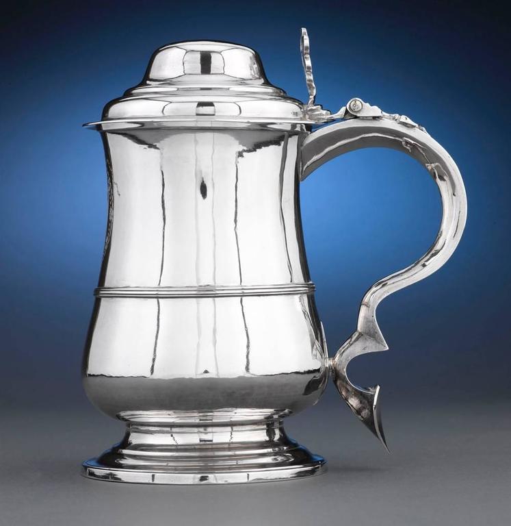 Hester Bateman Sterling Silver Tankard 1 of 2, circa 1789 For Sale at ...