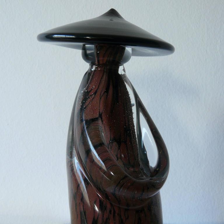 Italian Murano Glass Chinese Man Sculpture at 1stDibs