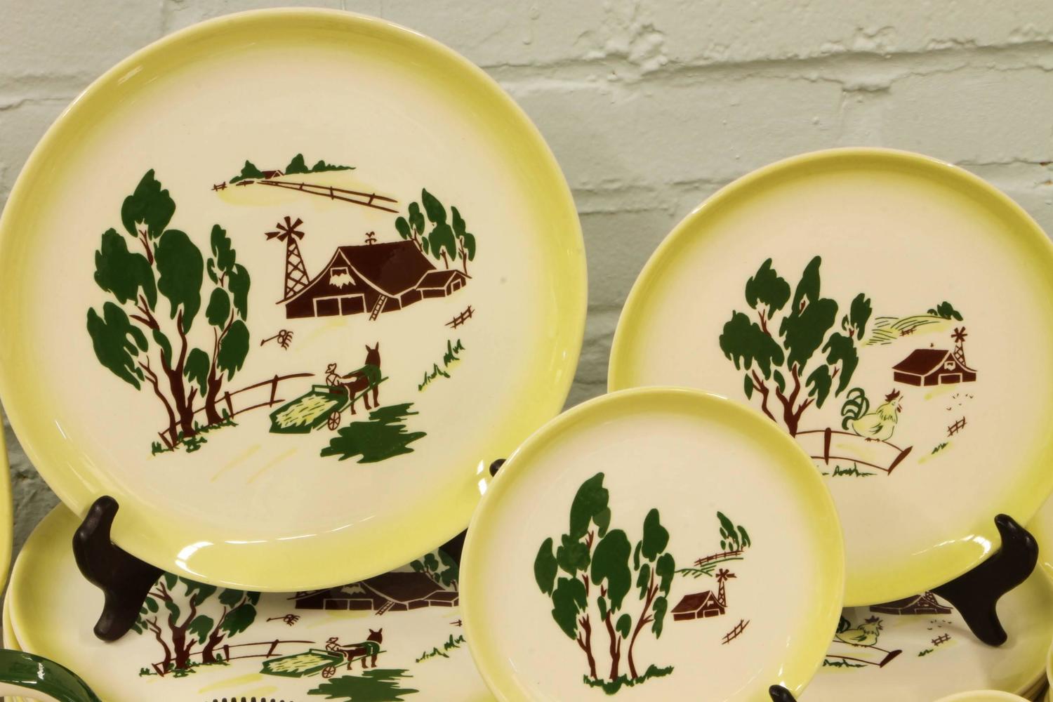 Huge Set of Brock "Harvest" Dinnerware with Lots of Accessory Pieces ...