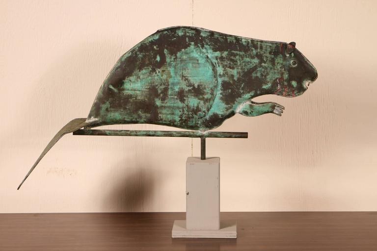 American Copper Beaver Weathervane at 1stDibs