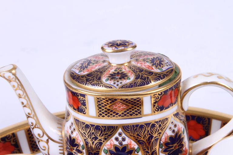 Royal Crown Derby Miniature Tea Set at 1stDibs