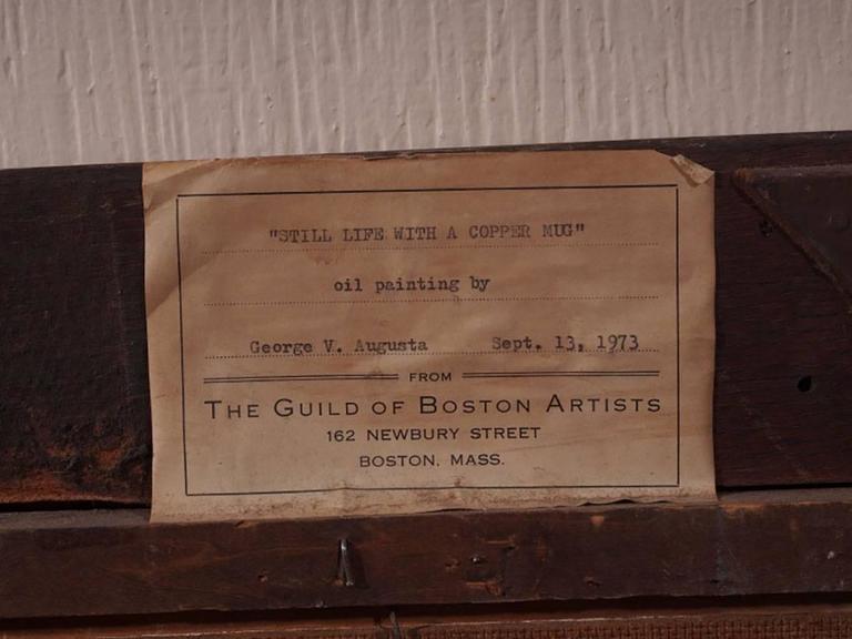 George V Augusta "Sill Life with Copper Mug" For Sale at 1stDibs