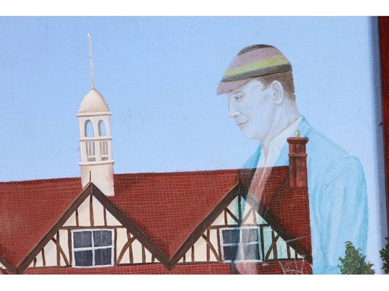 James M. Grainger Oil on Board Titled "At The Cricket Club" For Sale at ...