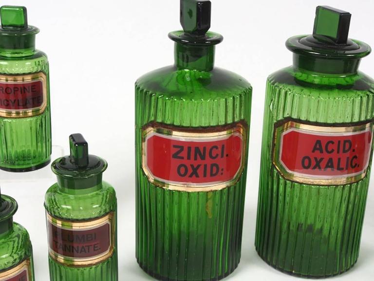 Ten-Piece Antique Apothecary Set For Sale at 1stDibs