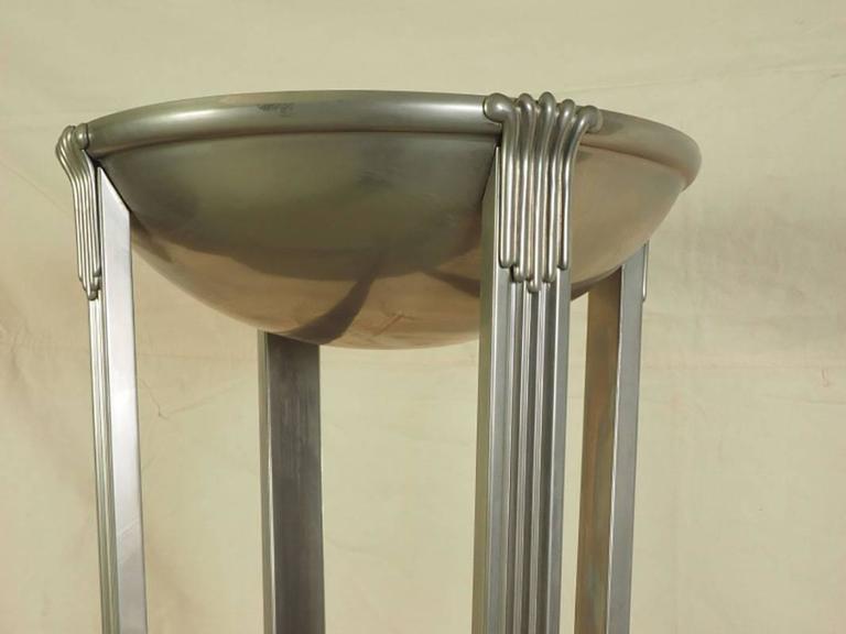 Pair of Vintage Art Deco / Machine Age Style Torchiere at 1stDibs