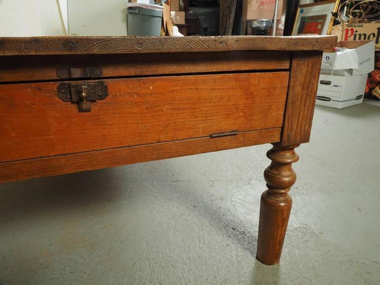Antique Farm Coffee Table at 1stDibs | farm end table