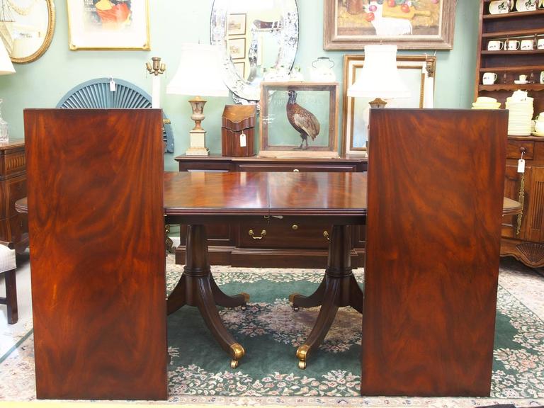 Maitland Smith Double Pedestal Mahogany Dining Table at 1stDibs