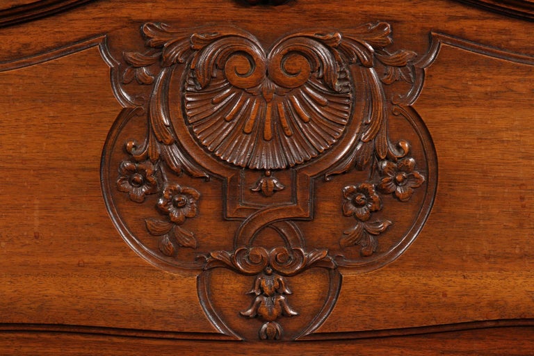 Antique French Walnut Rococo Style Bar Cabinet at 1stDibs
