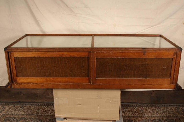 Antique Oak Country Store Display Case at 1stDibs