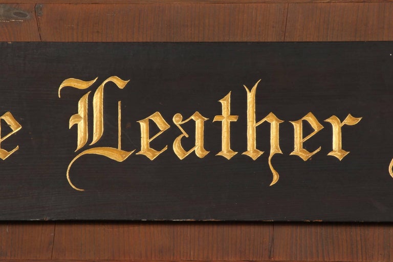 Leather Trade Sign For Sale at 1stDibs