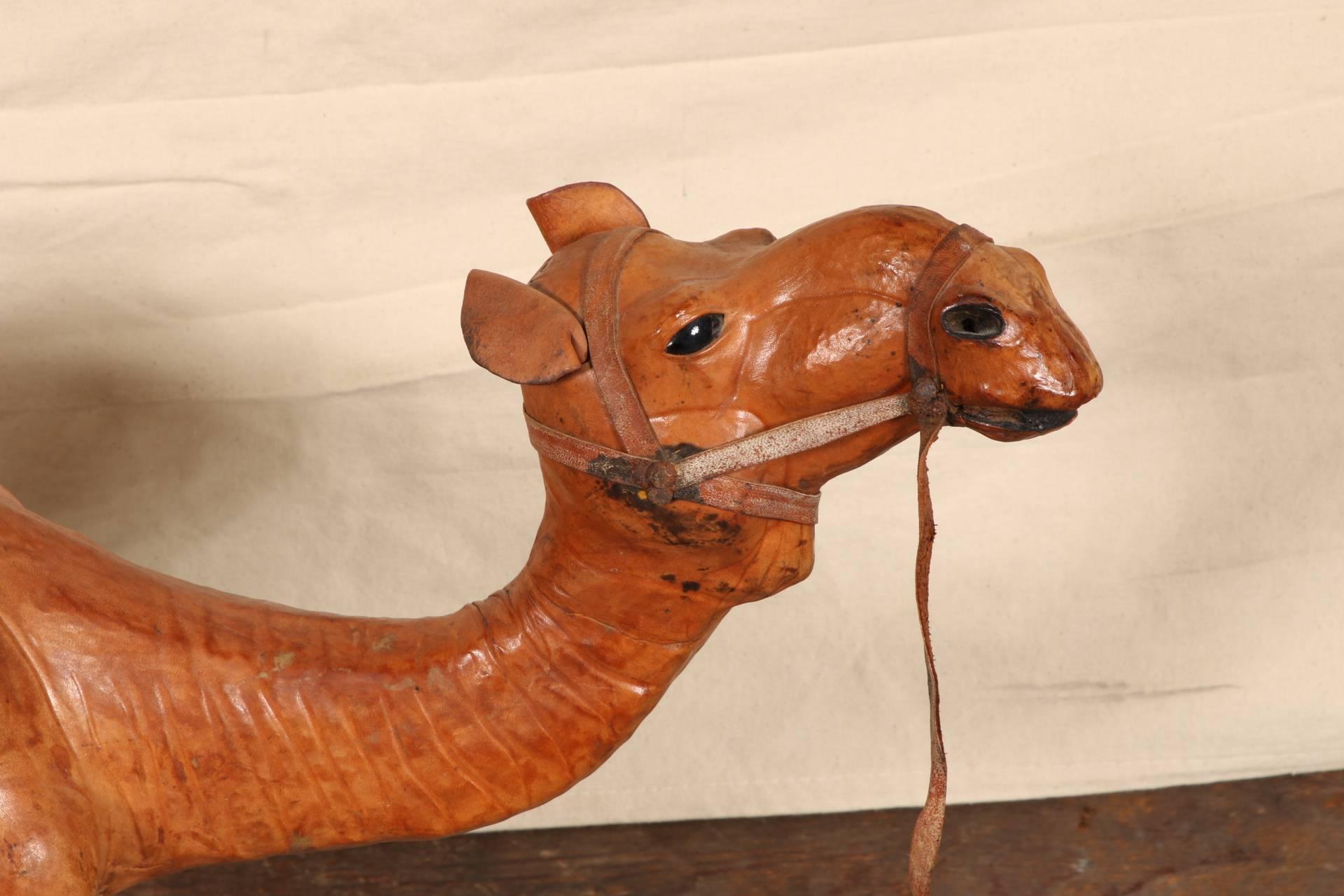 Vintage Leather Dromedary Camel Figure at 1stDibs | vintage leather ...