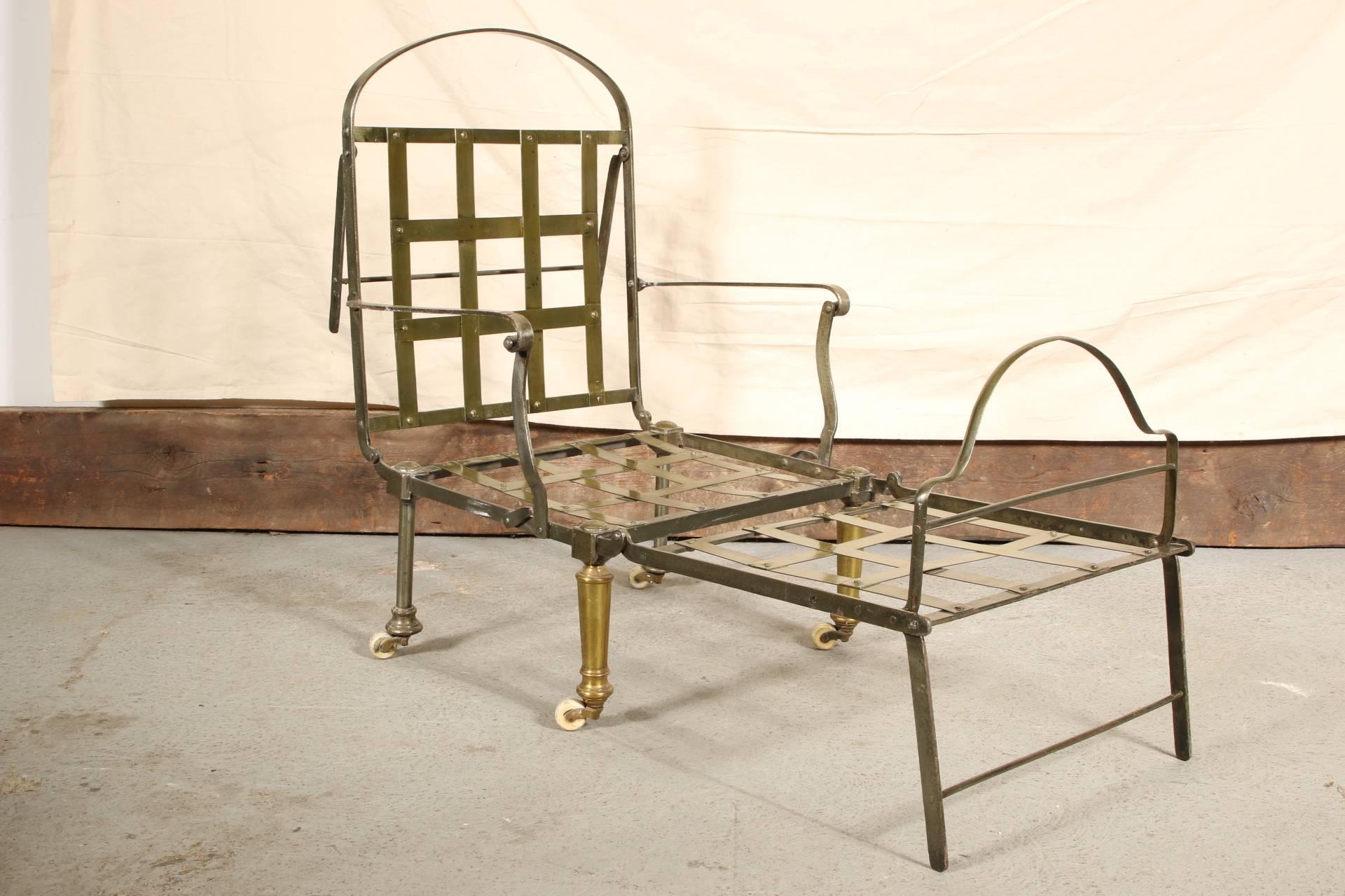 French Iron Folding Daybed at 1stDibs | foldable daybed