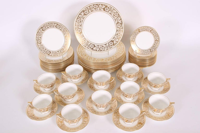 Minton Harmony Pattern English Bone China Dinner Service for 12 at 1stDibs