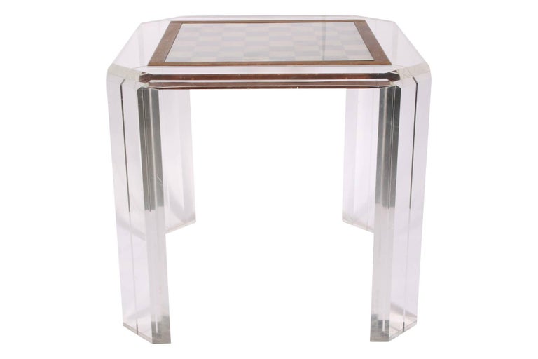 Midcentury Lucite Games Table at 1stDibs