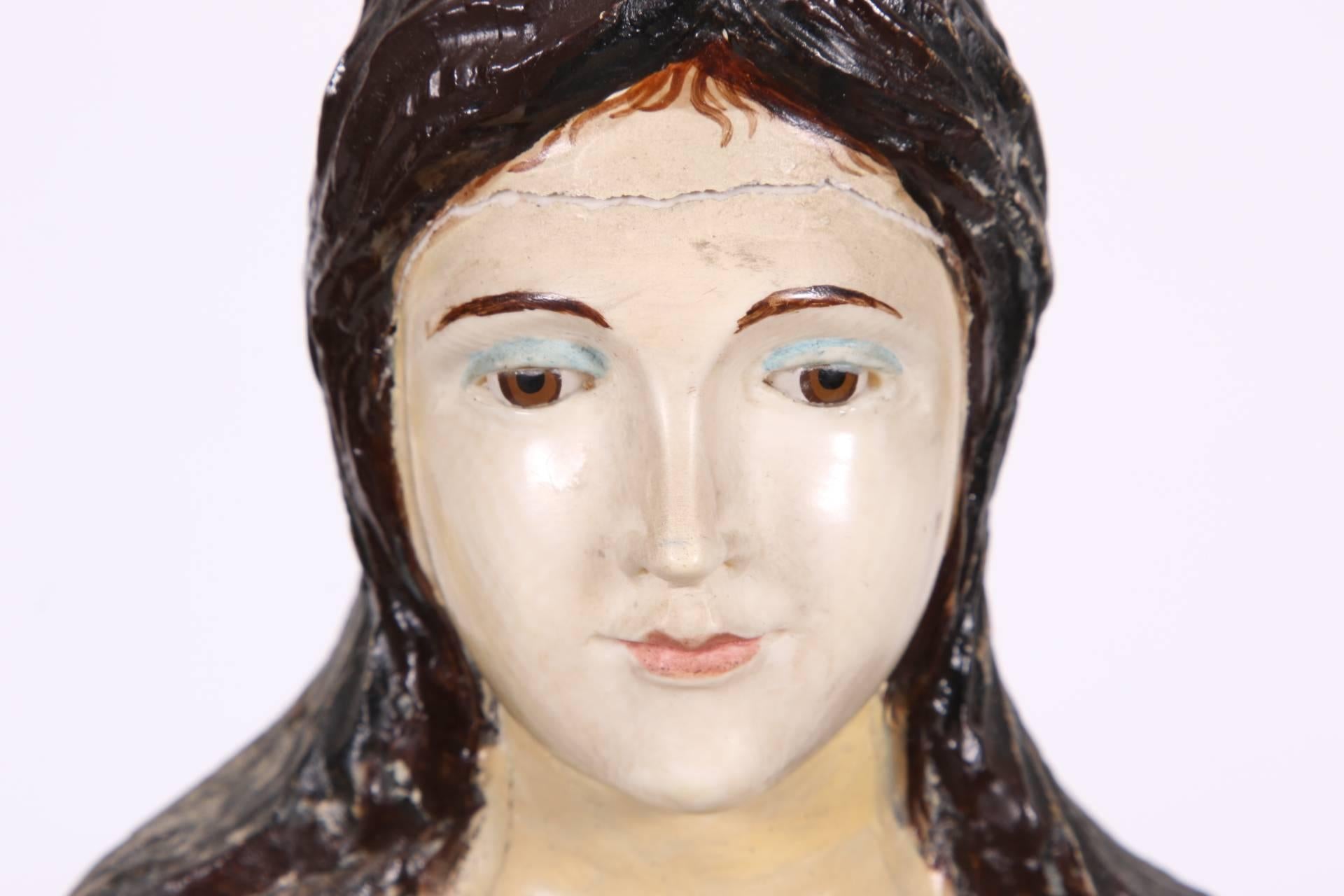 Antique Female Santos Figure at 1stDibs | antique santos figures ...