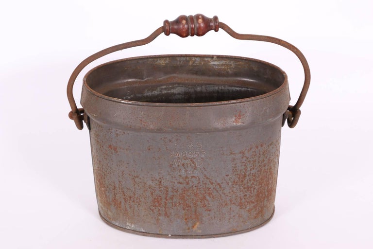Industrial Era English Firefighters Bucket by F. Francis For Sale at ...