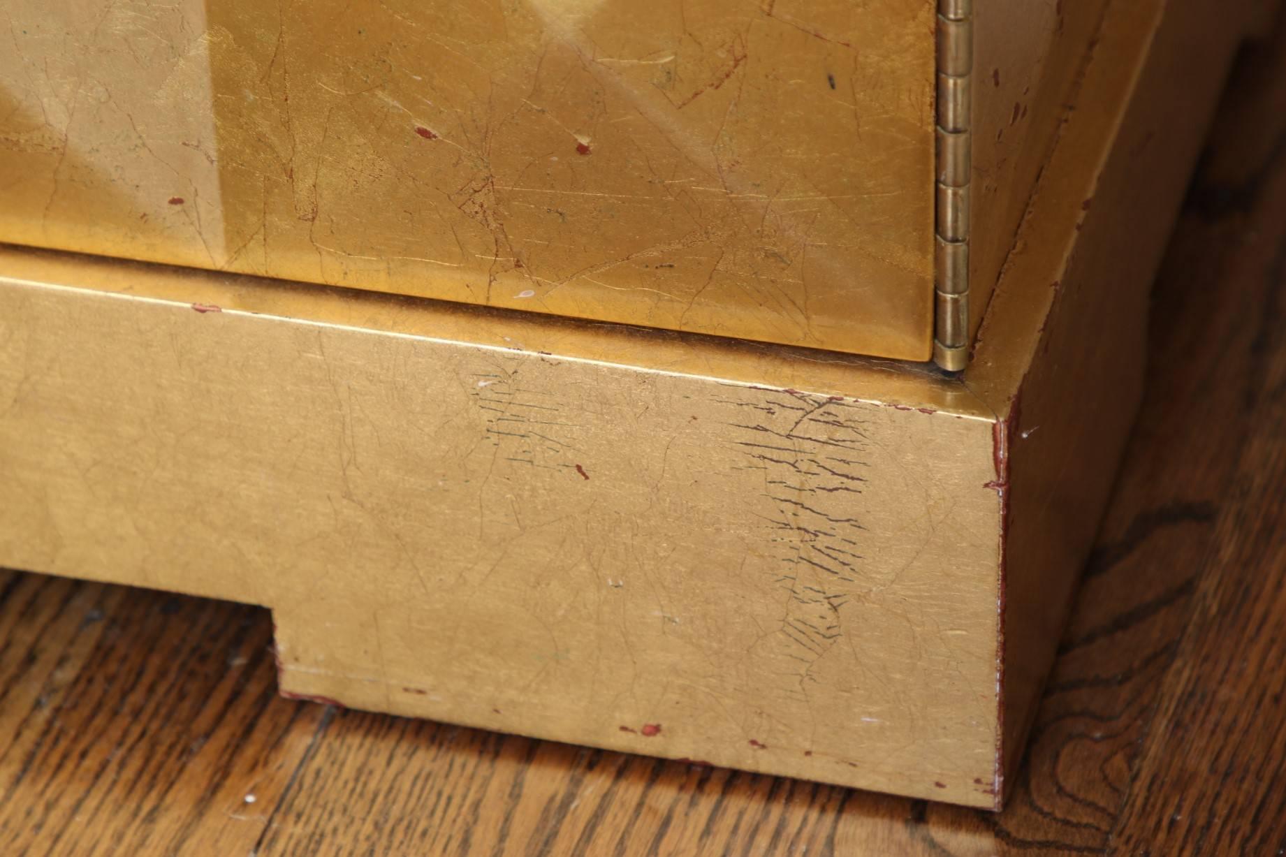 Baker Hollywood Regency Style Diamond Patterned Chest at 1stDibs