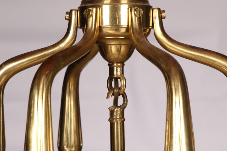 Heavy Solid Brass Baldwin Hexagonal Lantern Fixture at 1stDibs