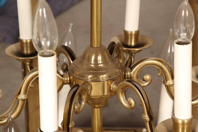 Heavy Solid Brass Baldwin Hexagonal Lantern Fixture at 1stDibs