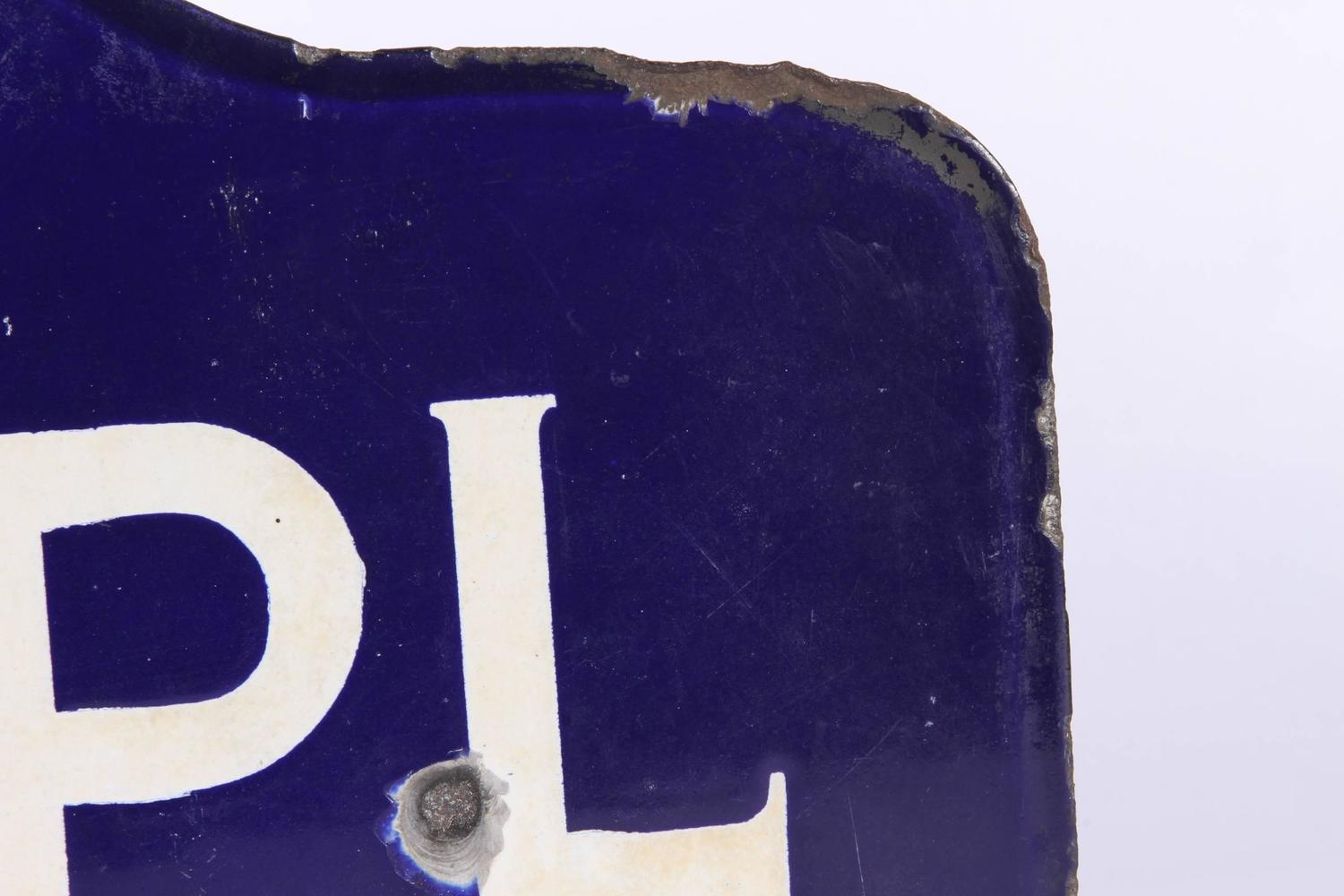 1920s-1930s New York Humpback Enamel Street Sign at 1stdibs