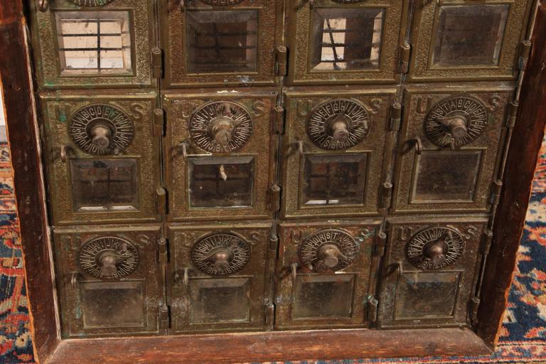 Antique 45 Door Post Office Mail Box at 1stDibs