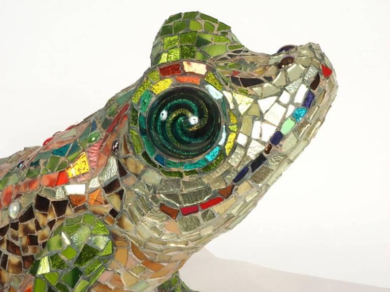 Large Mosaic Frog Sculpture at 1stDibs