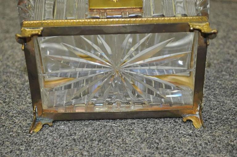 19th Century Baccarat Crystal and Ormolu Box with Hinged Lid at 1stDibs