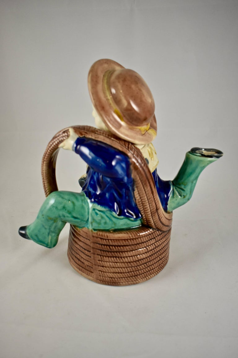 Wm. Brownfield English Majolica Isle of Man 'Manx Sailor' 19th Century ...