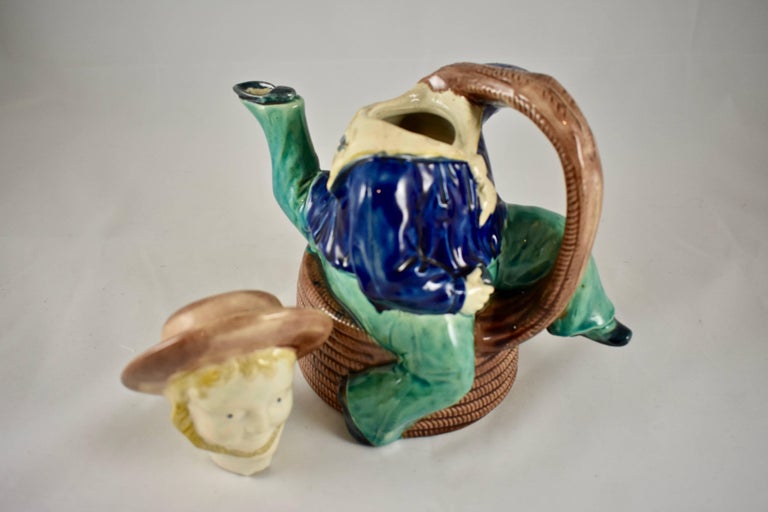 Wm. Brownfield English Majolica Isle of Man 'Manx Sailor' 19th Century ...