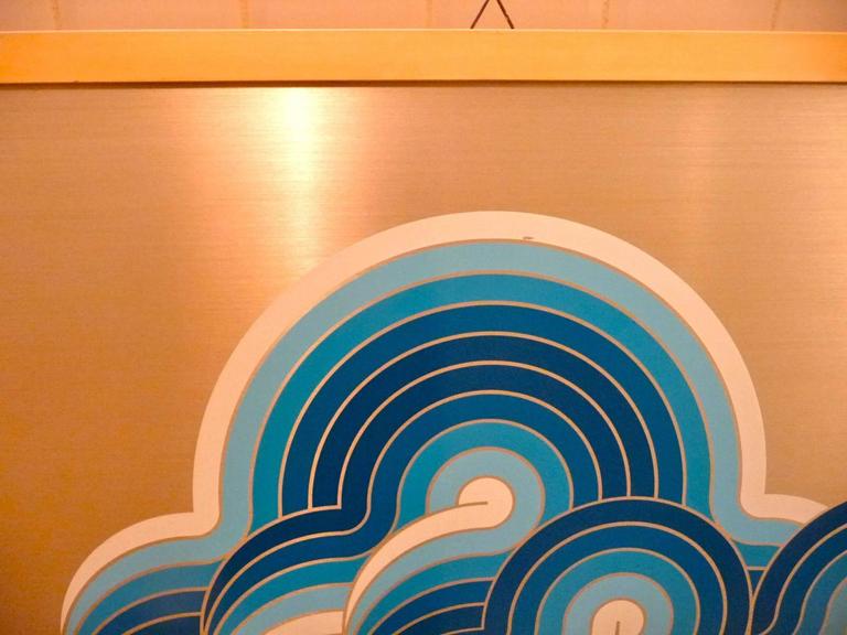 Natale Sapone Movement Acrylic on Aluminium, 1973 at 1stDibs